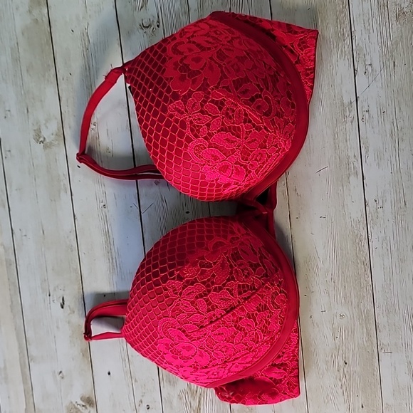 Victoria's Secret | Intimates & Sleepwear | Victorias Secret Red Lace ...